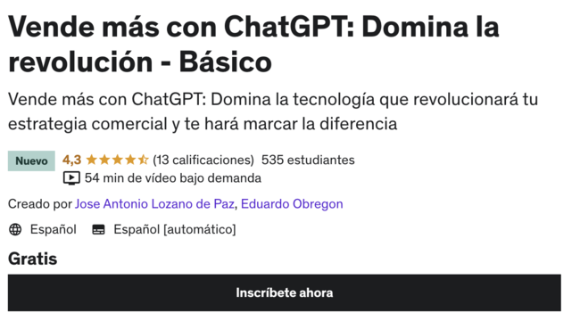 17 cursos y tutoriales de ChatGPT online y gratis para mejorar prompts ...