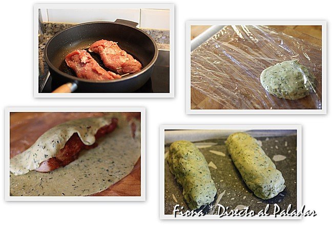 Solomillo de cerdo en costra de pan aromático. Receta