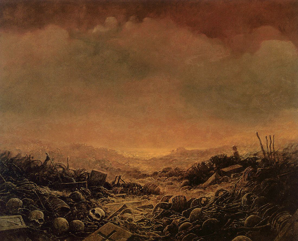 El tétrico universo pictórico de Zdzisław Beksiński, los cuadros que ...