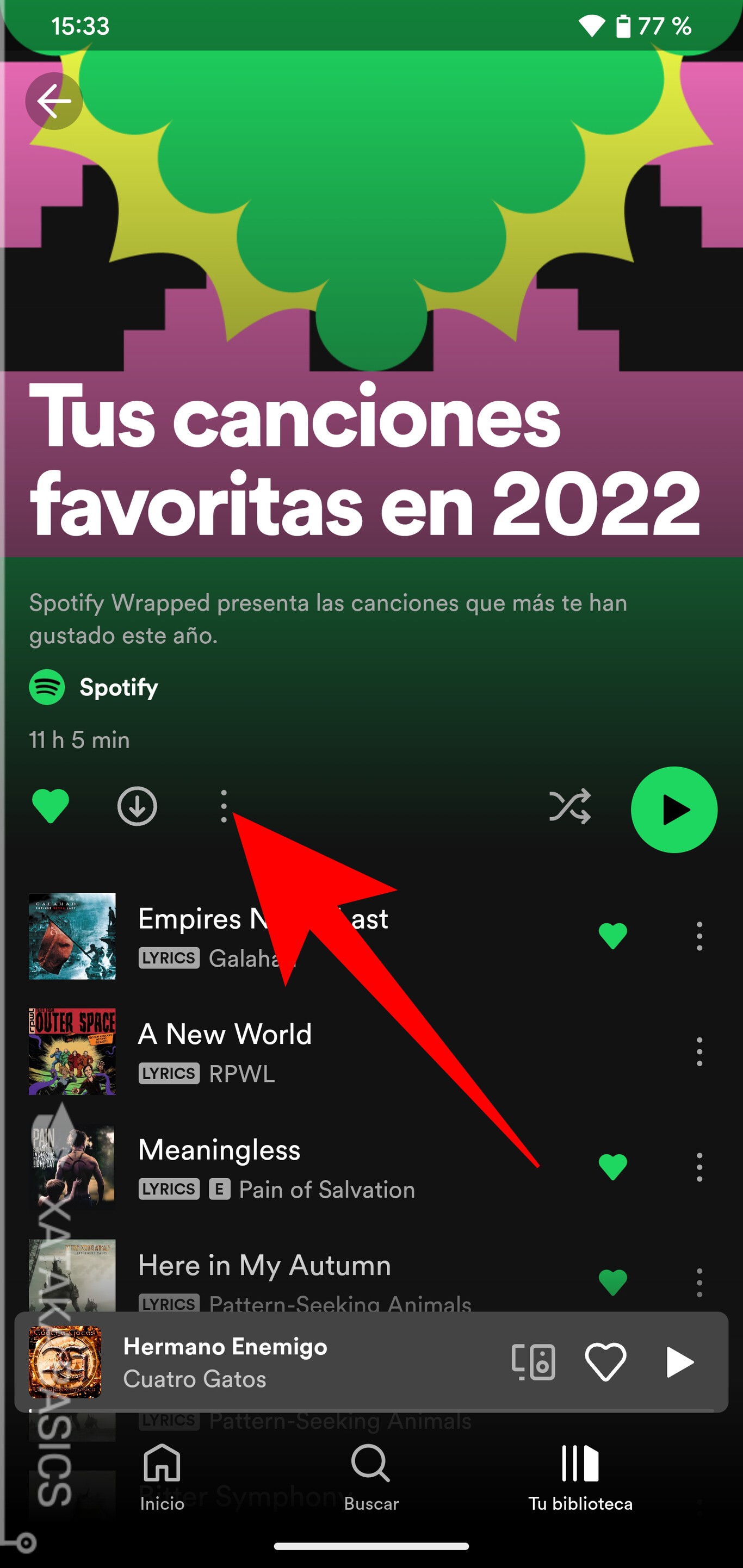 Spotify Wrapped 2022: cómo compartir tu playlist de las 100 canciones ...