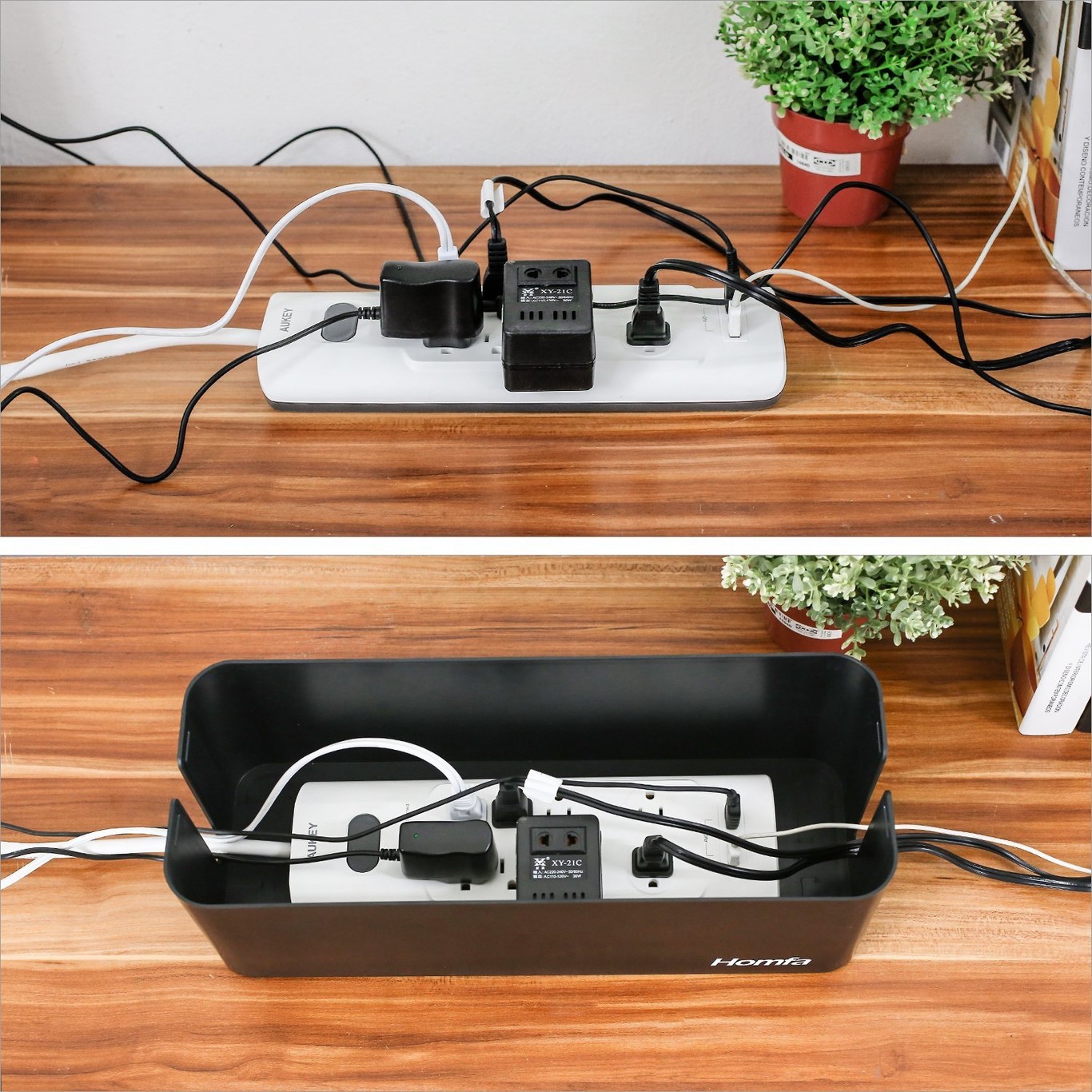 Siete cajas organizadoras de cables para tenerlos bien ordenados y ocultos