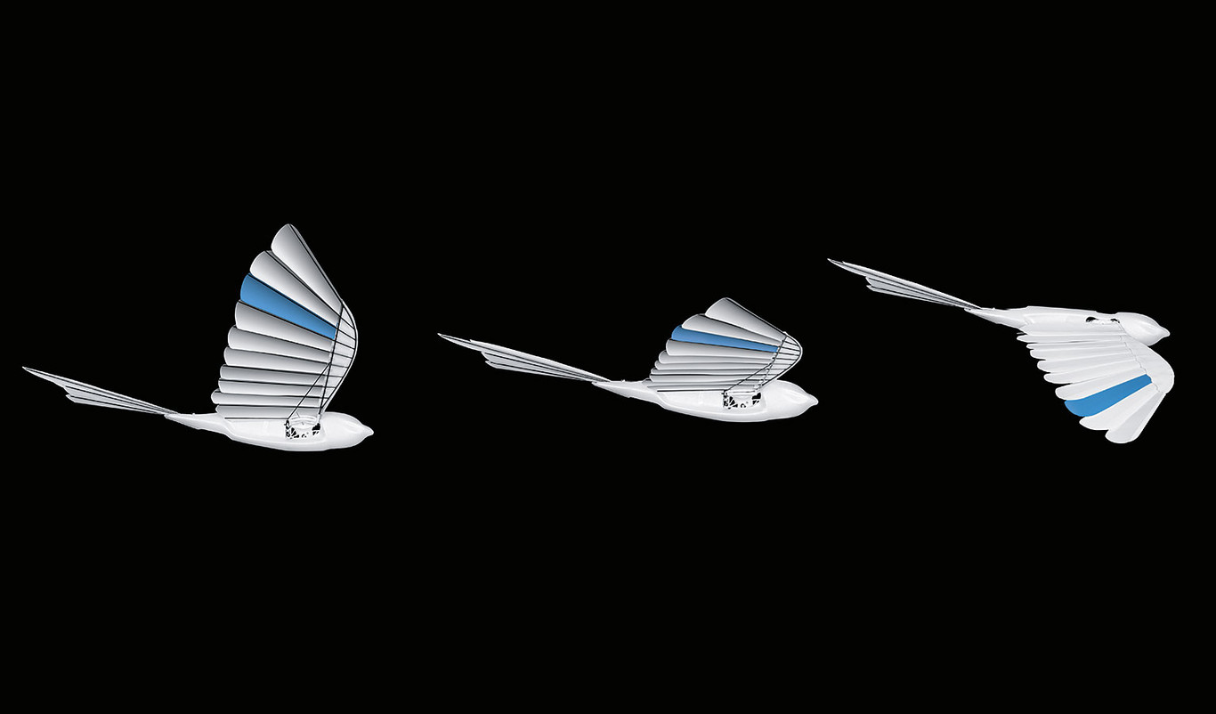 Este pájaro robot imita el aleteo y las maniobras de uno real con una ...