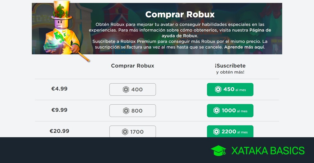Cómo comprar Robux en Roblox
