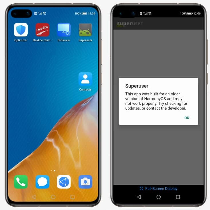 HarmonyOS para móviles parece estar basado en Android AOSP por el momento