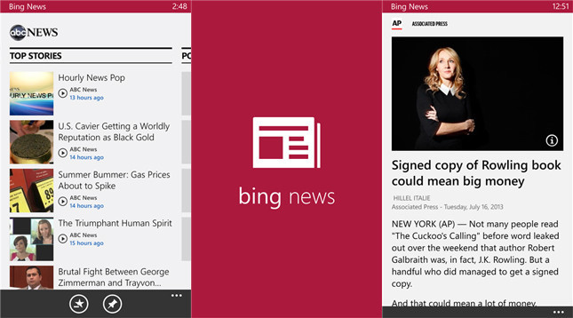 Microsoft lanza Bing Apps para Windows Phone 8: noticias, deportes ...