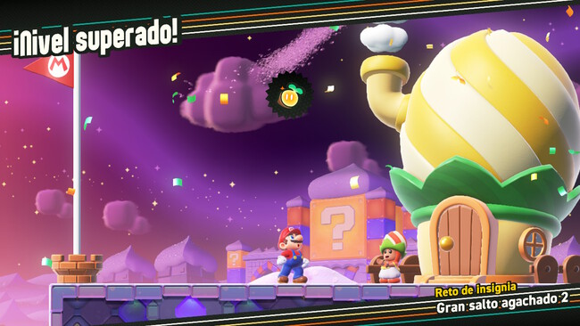 Gran salto agachado 2 al 100% en Super Mario Bros. Wonder - Super Mario ...