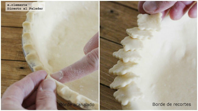 Cómo hacer bordes decorativos para tus tartas