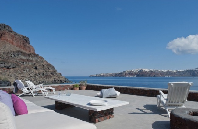 Rumbo a la Atlántida, Hotel Perivolos Hideaway en Santorini