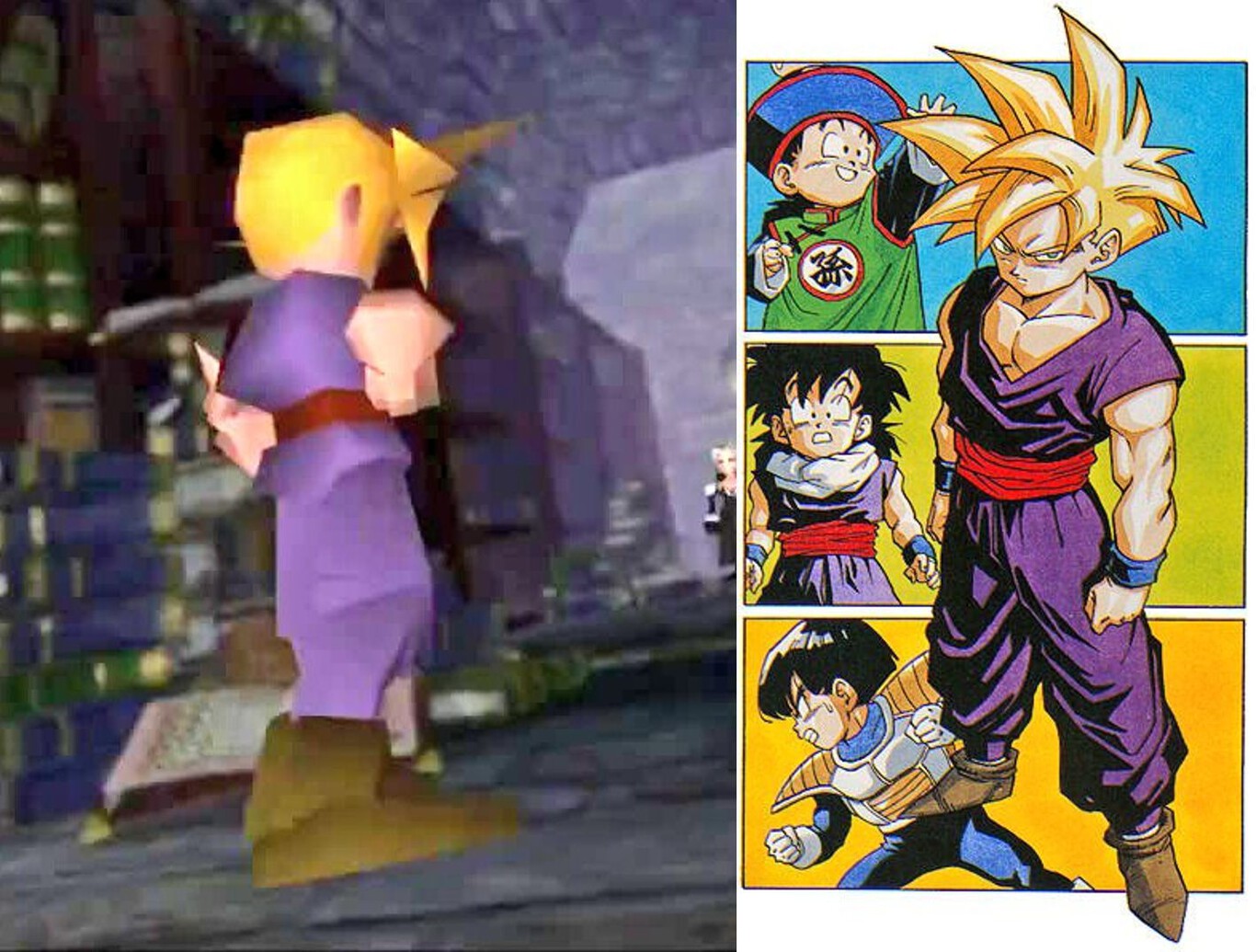 Dragon Ball Z y Final Fantasy VII tienen una conexión oculta entre Gohan y Cloud Strife: ¿ambos ...