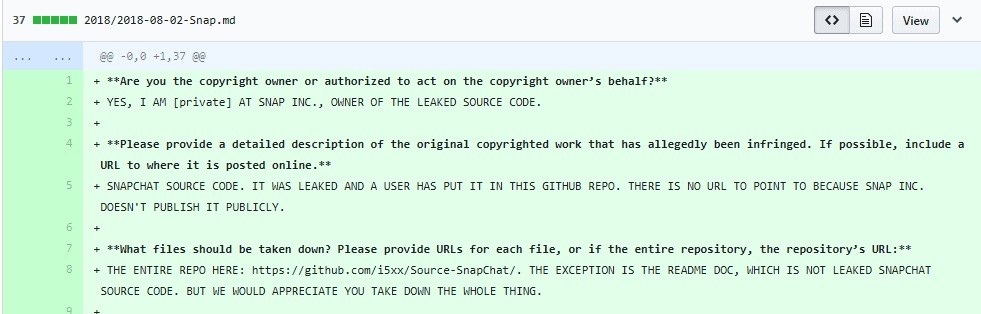 Se filtró el código fuente de Snapchat y estuvo publicado en GitHub ...