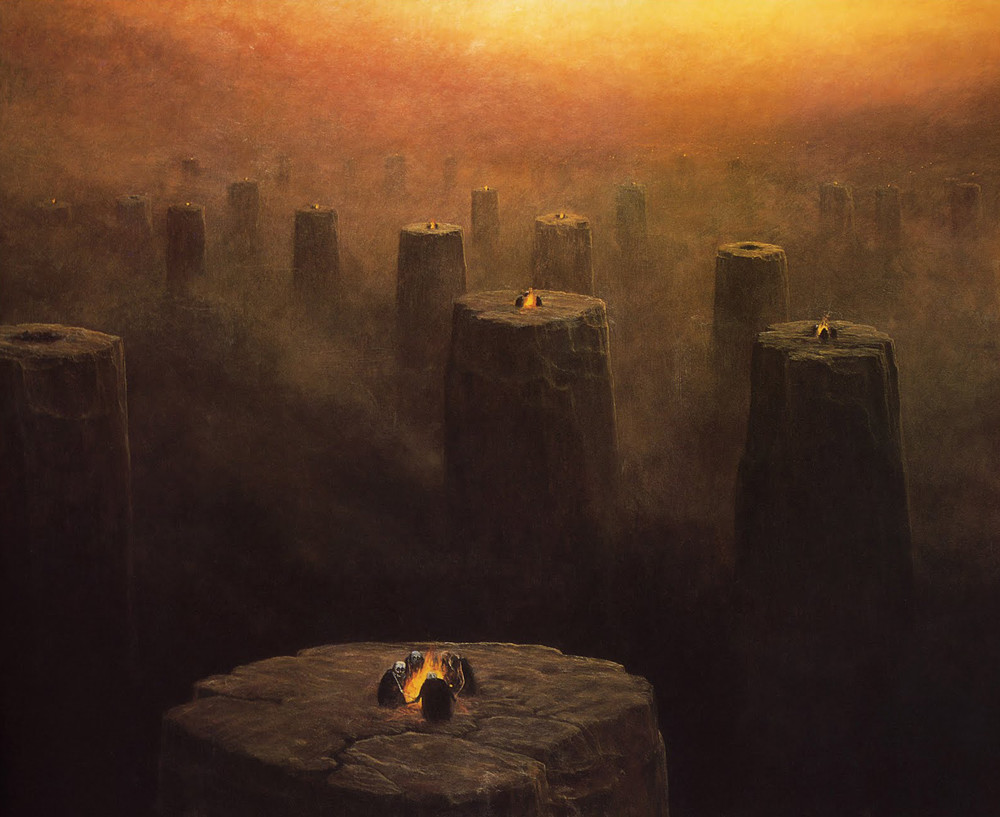 El tétrico universo pictórico de Zdzisław Beksiński, los cuadros que ...