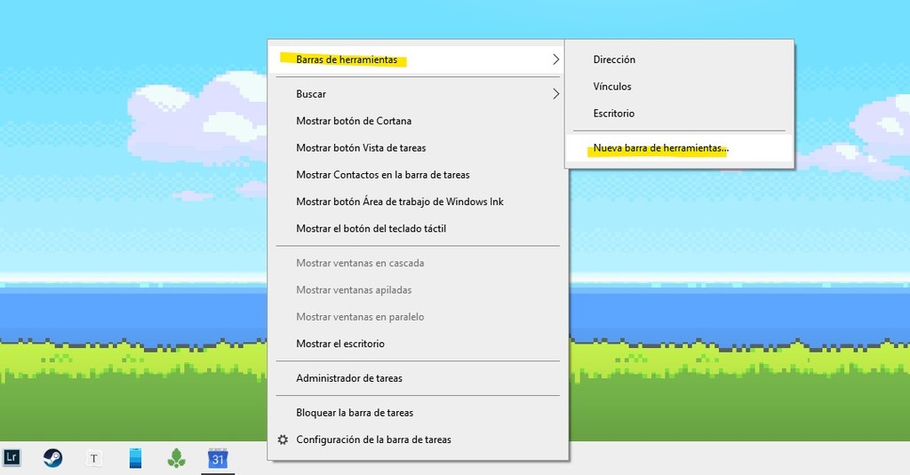 Windows 10: cómo centrar los iconos de la barra de tareas