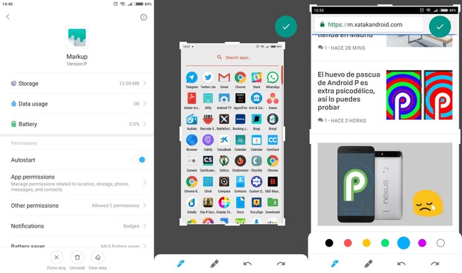 Markup: cómo instalar el nuevo editor de capturas de pantalla de Android P en tu móvil