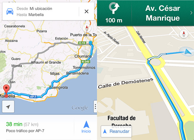 Google Maps llega al iPhone con navegación GPS y Google+ Local integrados
