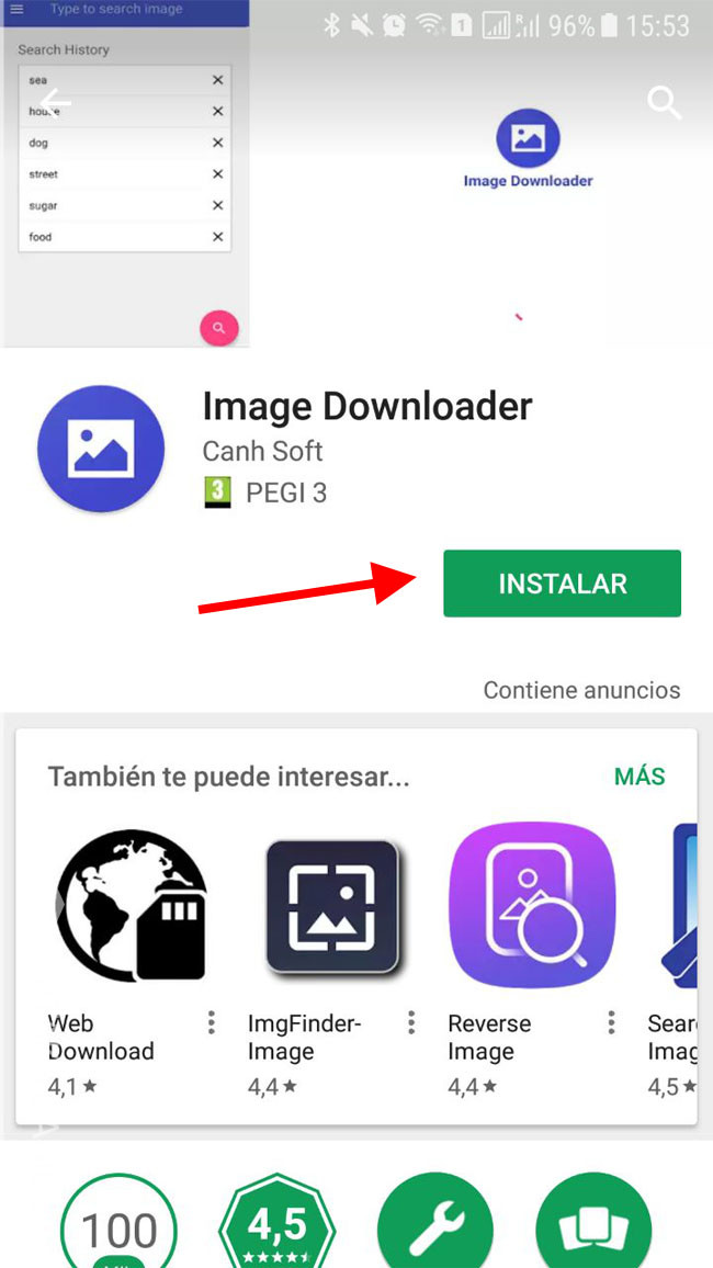 Cómo guardar imágenes desde Google imágenes