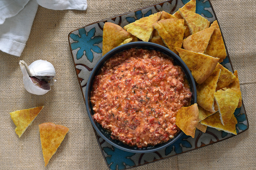 Htipiti de pimientos y queso feta de José Andrés. Receta de cocina ...