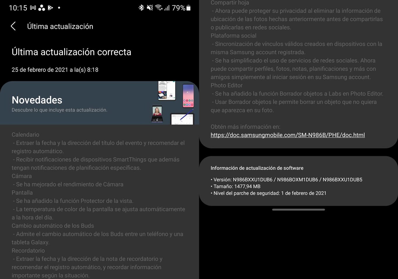 Los Samsung Galaxy Note 20 actualizan a One UI 3.1 junto con novedades de los Galaxy S21