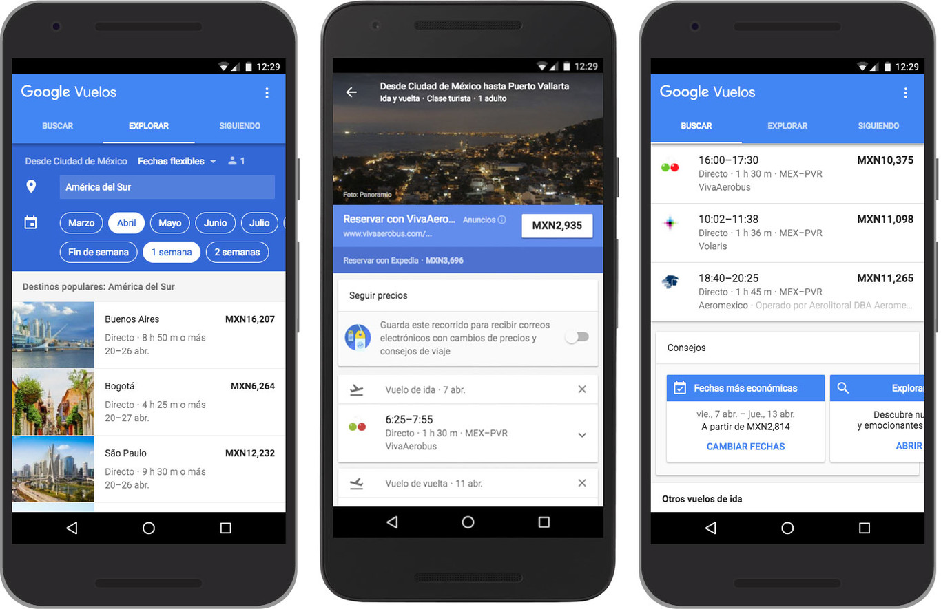Google Flights llega volando a México, el buscador y comparador de ...