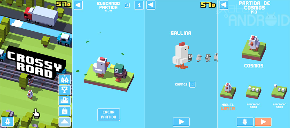 Crossy Road para Android, así de divertido es su nuevo modo multijugador