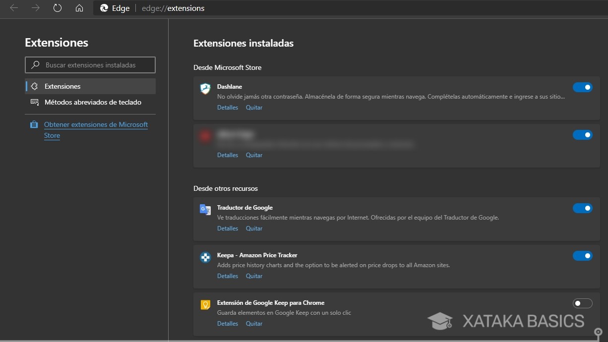 Cómo instalar las extensiones de Chrome en Edge