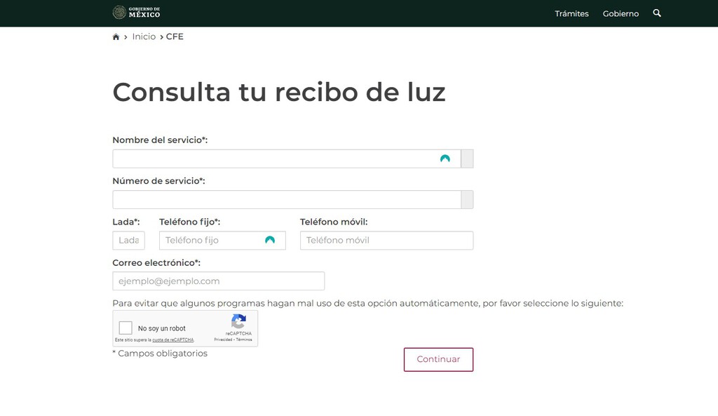 Cómo consultar y descargar tus recibos de la luz de la CFE por Internet en México