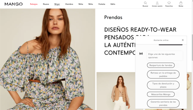 Mango estrena un chat automatizado para atender a los clientes que ...