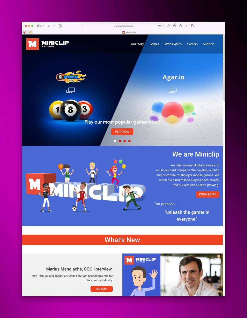 Miniclip estuvo cerca de morir por el auge del smartphone. Ahora es un ...