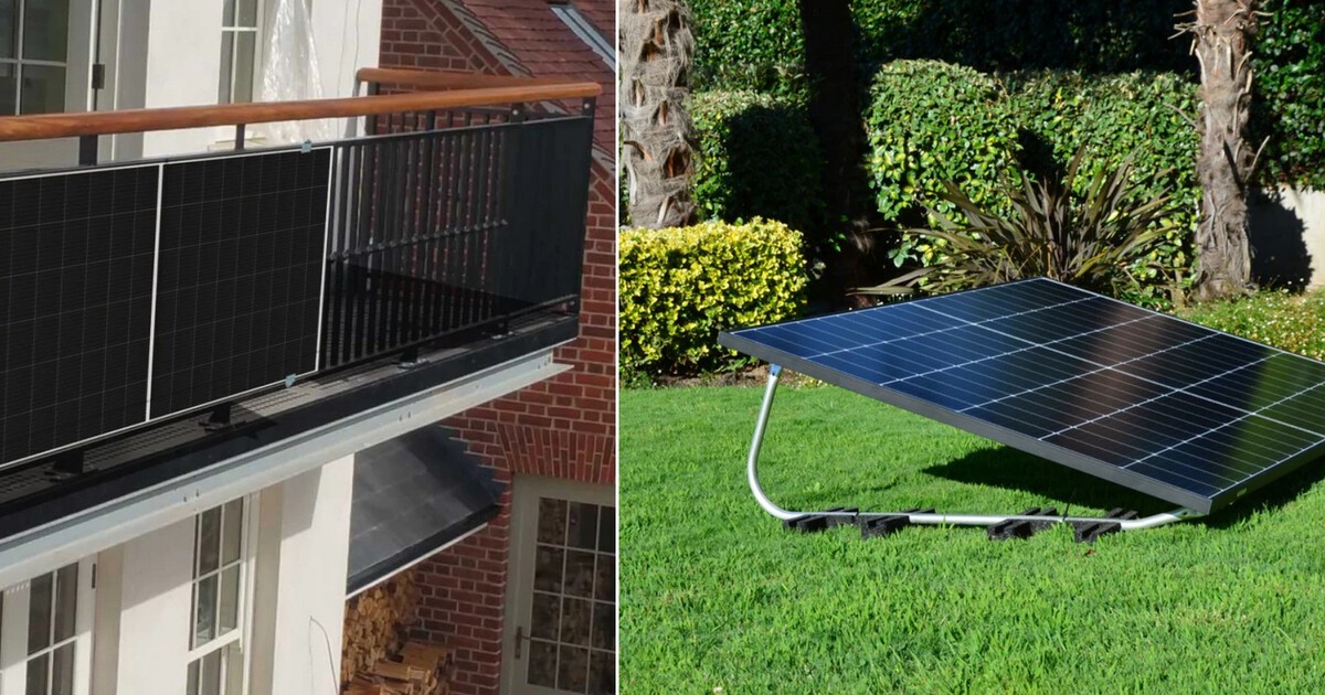Estos paneles solares los puedes instalar tú mismo en el balcón, pared ...