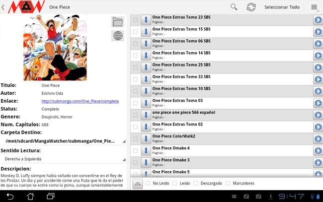 Tres lectores de manga para Android