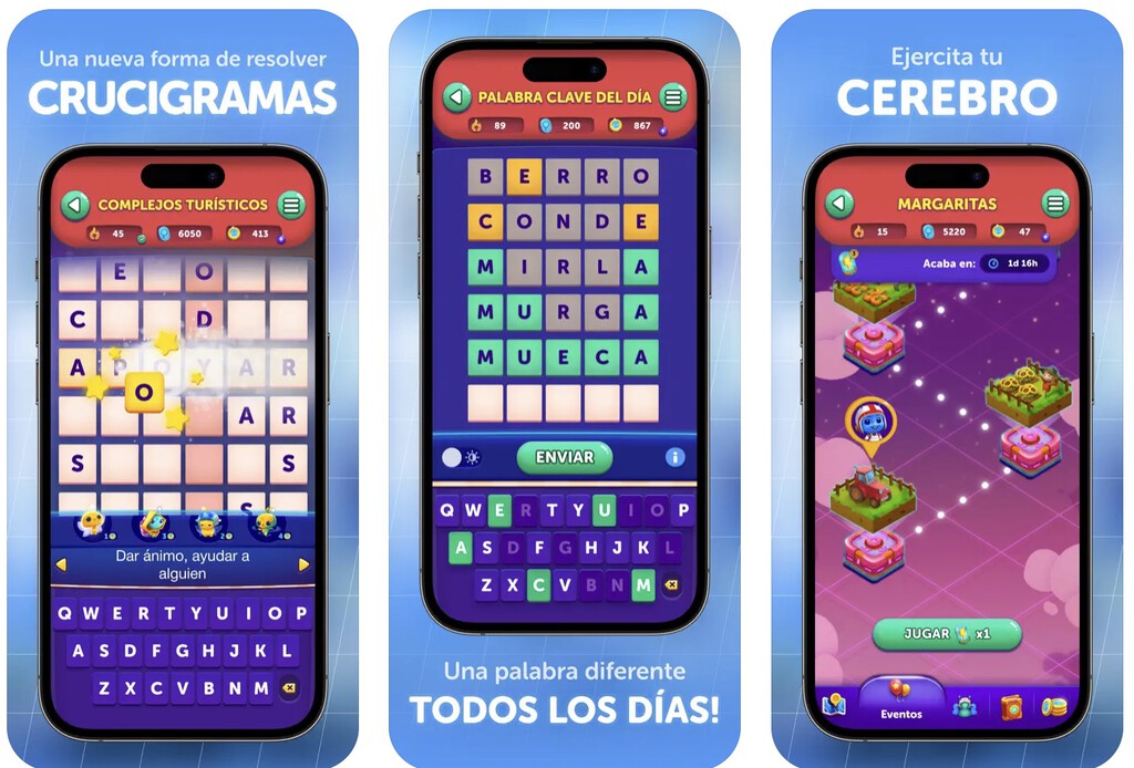 16 apps de pasatiempos gratis: sopas de letras, autodefinidos, sudokus ...