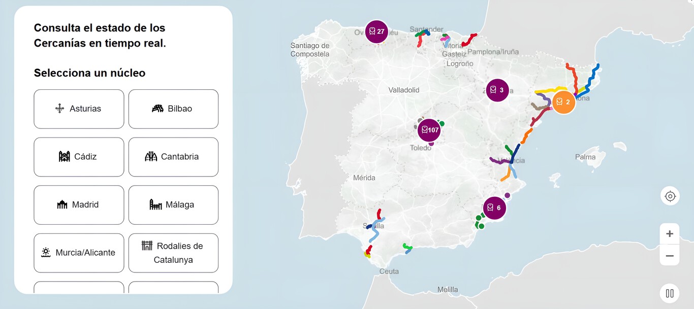 Renfe lanza una web oficial con mapas para que podamos conocer la ...