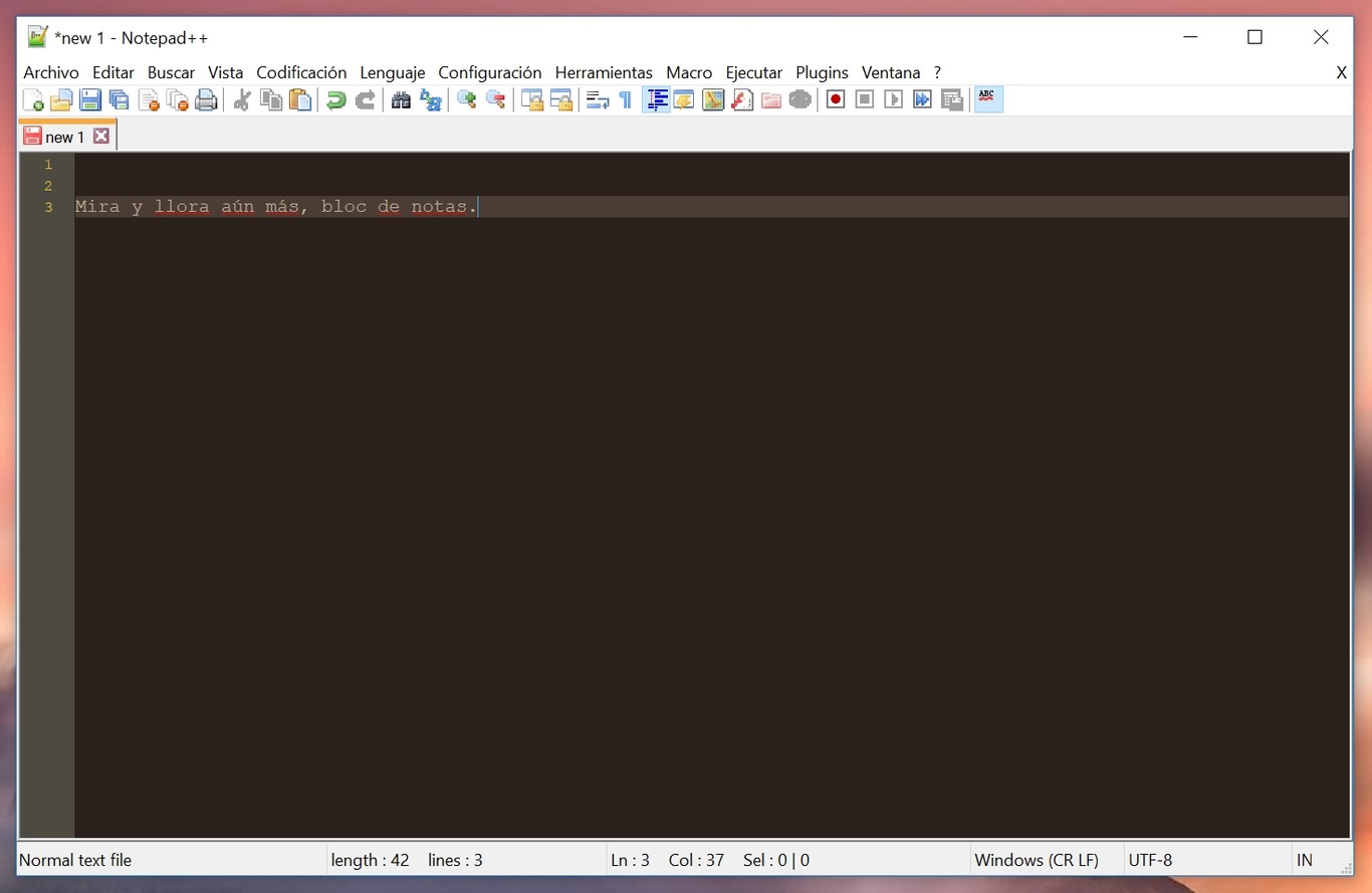 El bloc de notas de Windows – Los tenautas