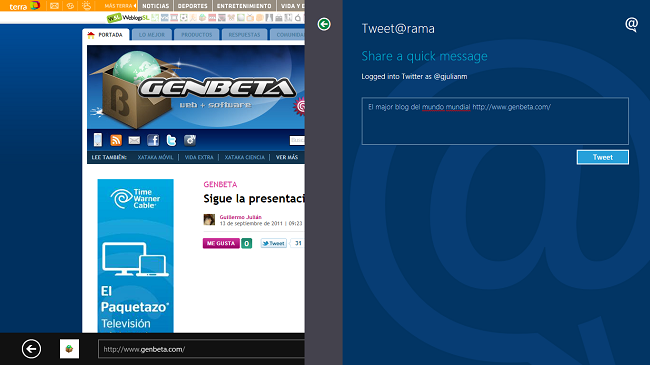 Windows 8: Cómo es una aplicación Metro