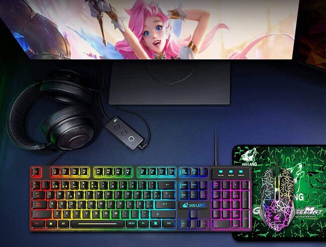 Paquete de teclado, ratón y mousepad para gaming por solo 359 pesos en ...