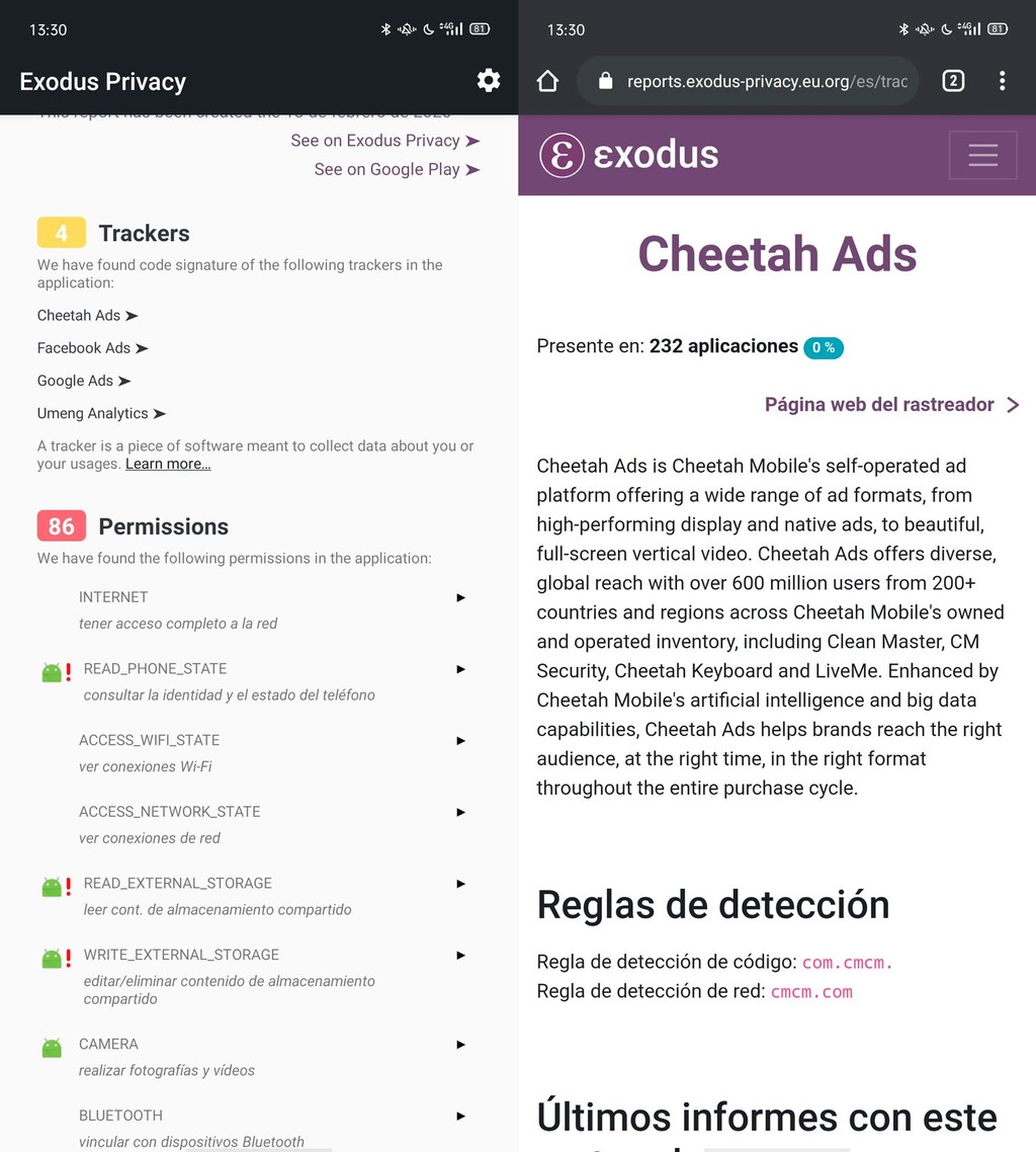 Descubre cuánto te rastrean las aplicaciones de tu móvil con Exodus ...