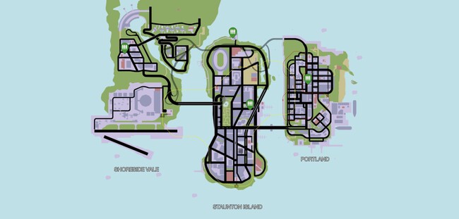 Mapa interactivo de GTA III | Ubicación de todos los coches ...