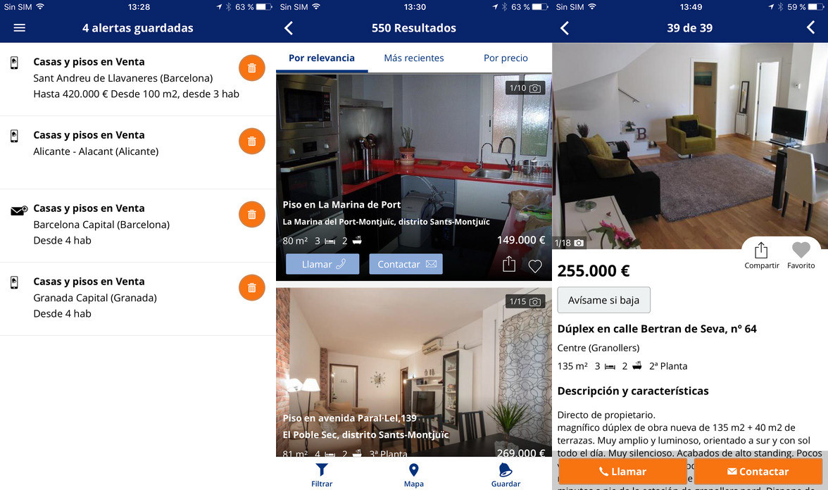 Siete aplicaciones para encontrar casa en venta o alquiler desde el móvil