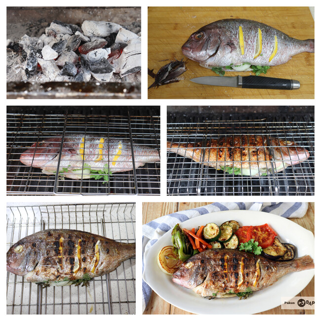 Receta de pargo a la brasa con verduras, la barbacoa más saludable del ...