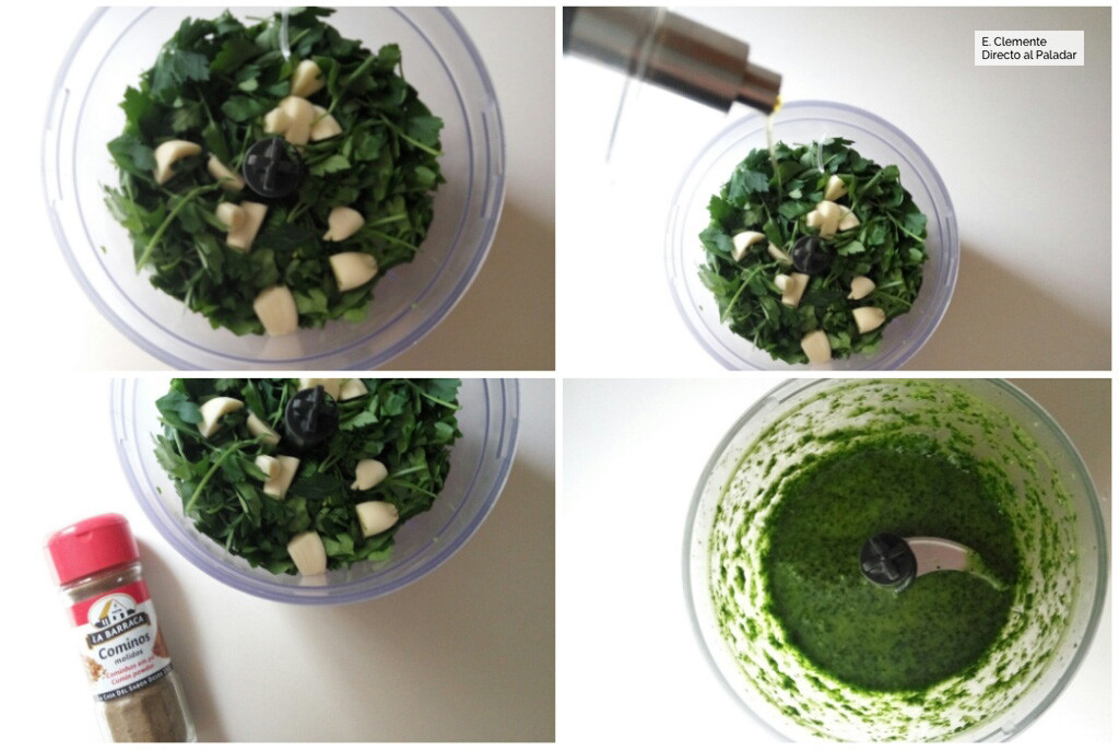 Mojo verde de cilantro. Receta de cocina canaria fácil, sencilla y ...