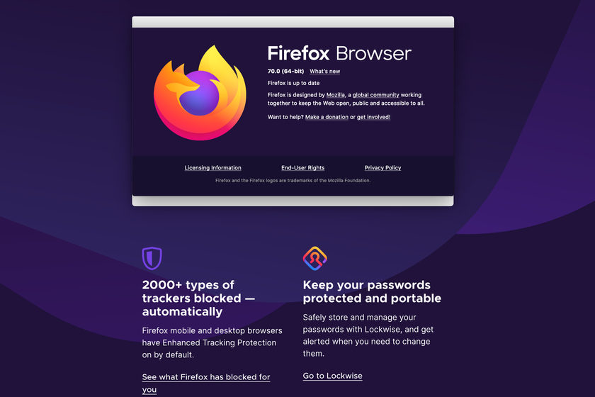 Ya puedes descargar Mozilla Firefox 70: llega el modo oscuro adaptativo, la protección de ...