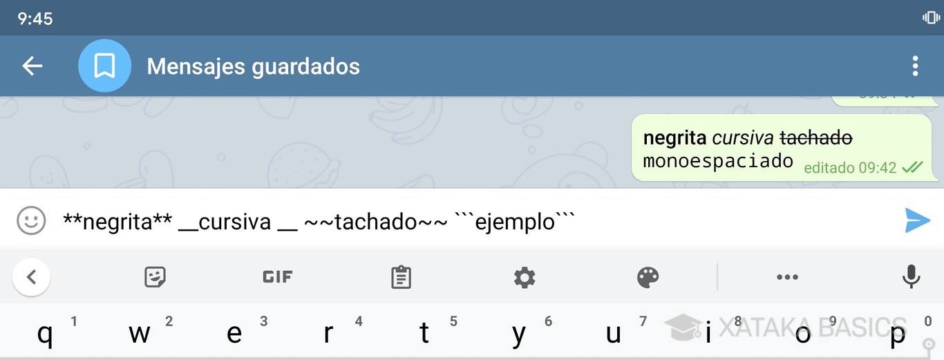 Negrita en Telegram: cómo escribir con ella y con cursiva, tachado y ...