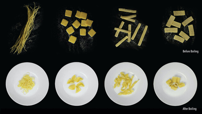 Científicos crean una pasta que cambia de forma al cocinarse para ...