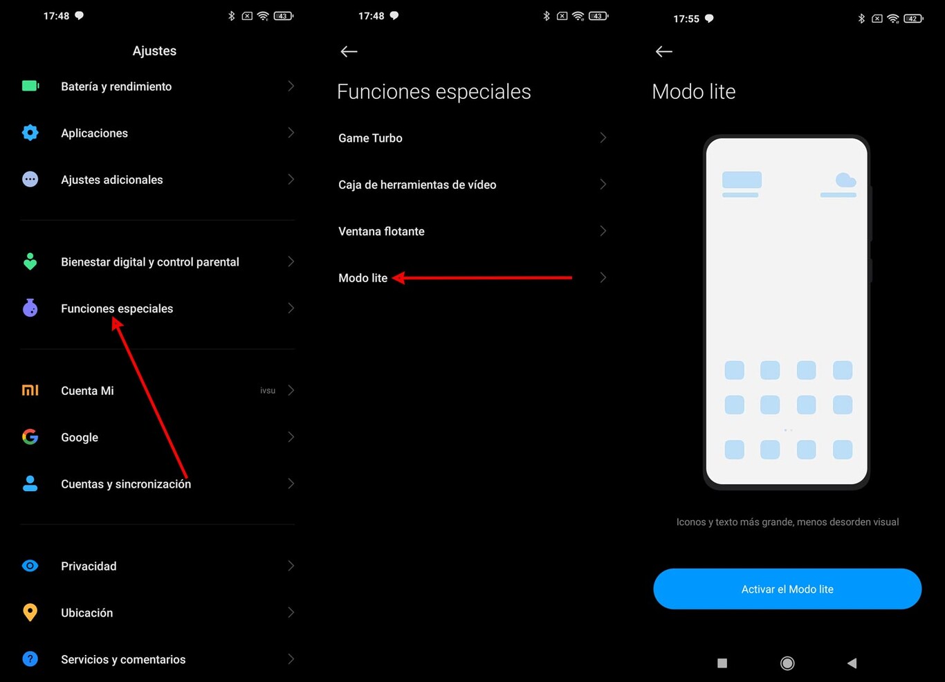 Cómo activar el modo Lite de MIUI 12: haz que tu móvil Xiaomi sea más ...
