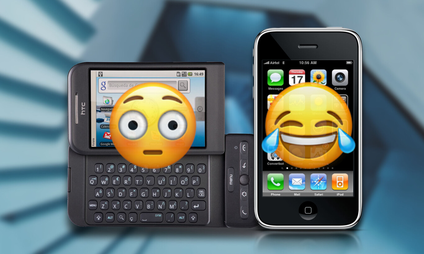 En 2008 el iPhone ya era un éxito. Android debutó en un HTC... ¡con ...