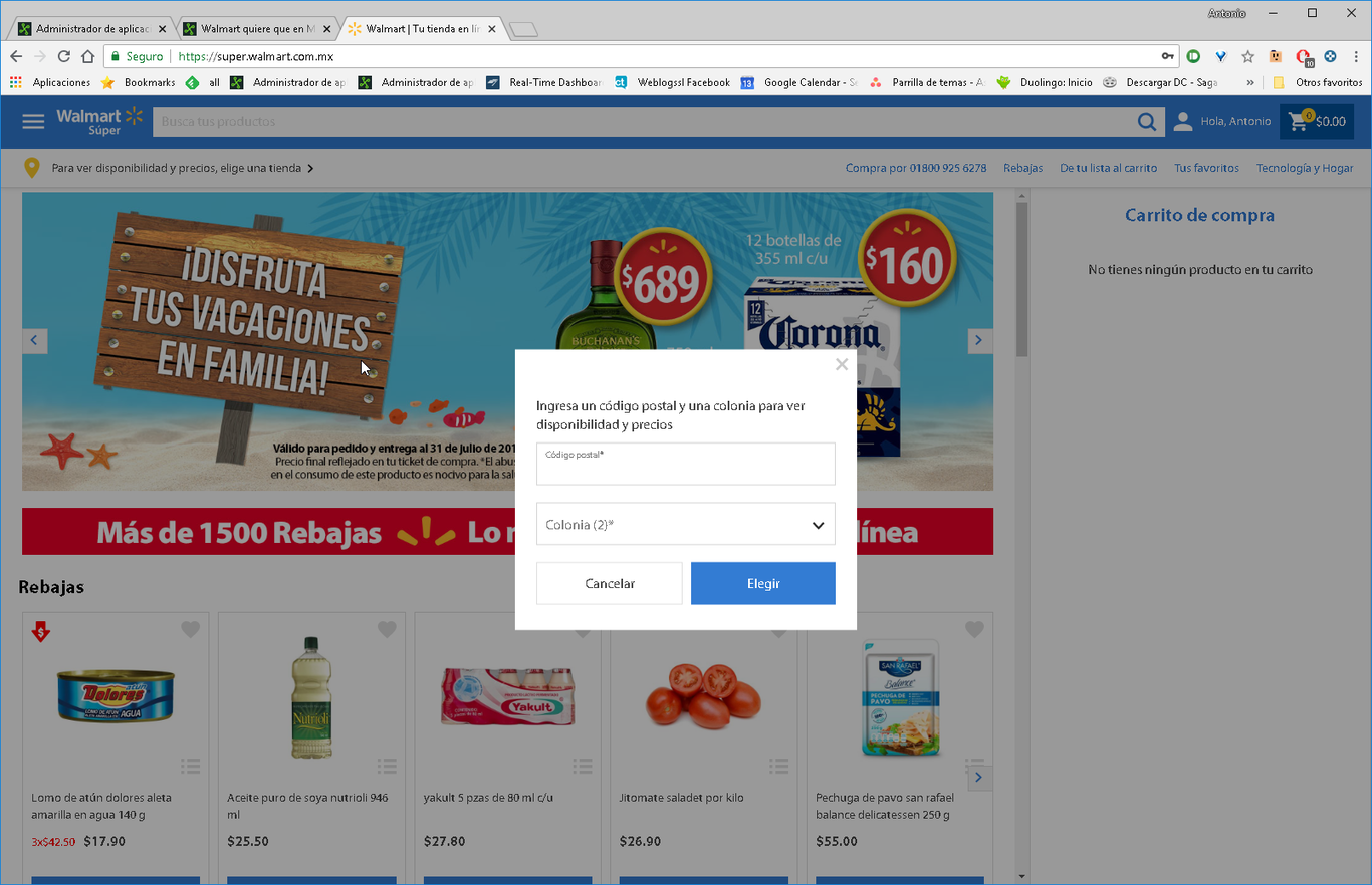 Probamos la nueva tienda de Walmart en línea: así es hacer el súper por ...