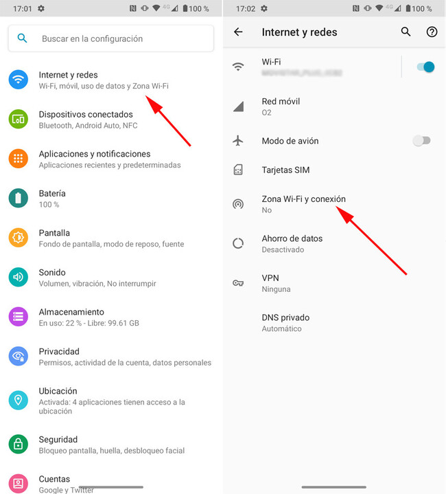 Cómo usar el móvil como router WiFi para compartir Internet