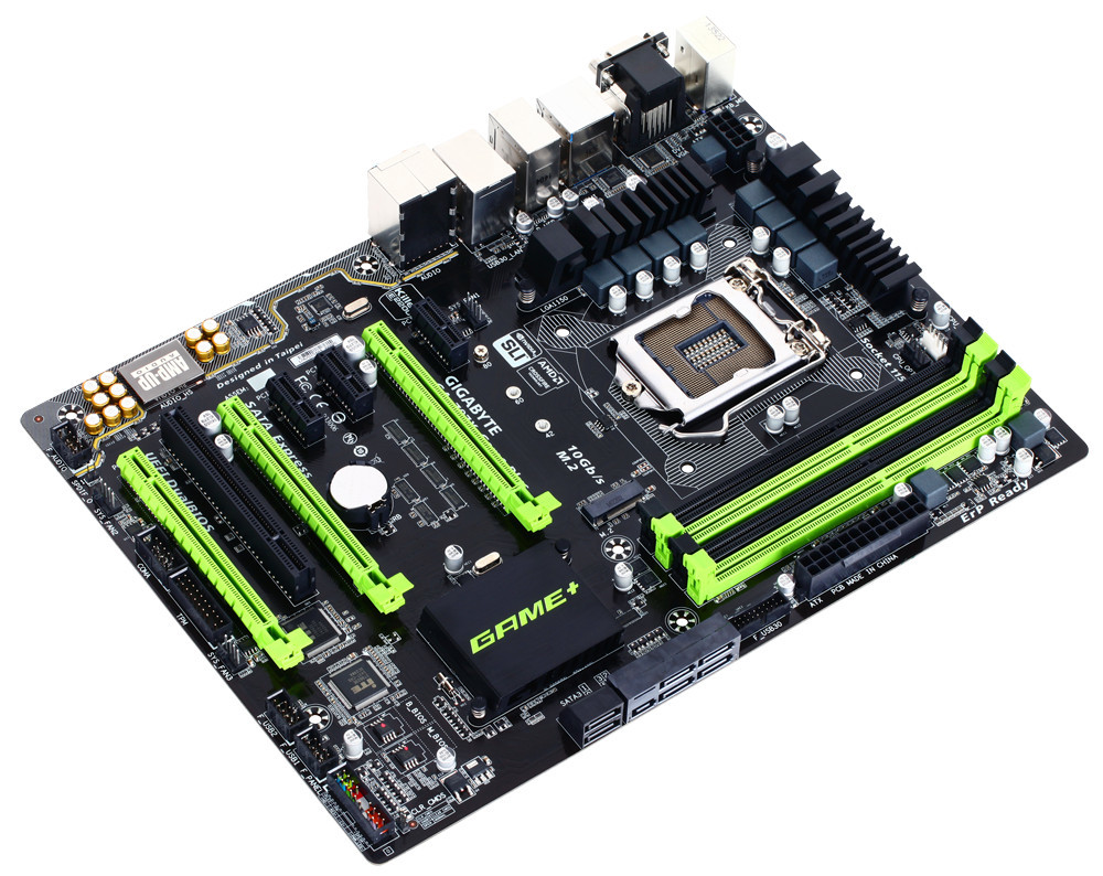 GIGABYTE Z97X-Game Plus, el verde significa atributos gamer a bajo costo