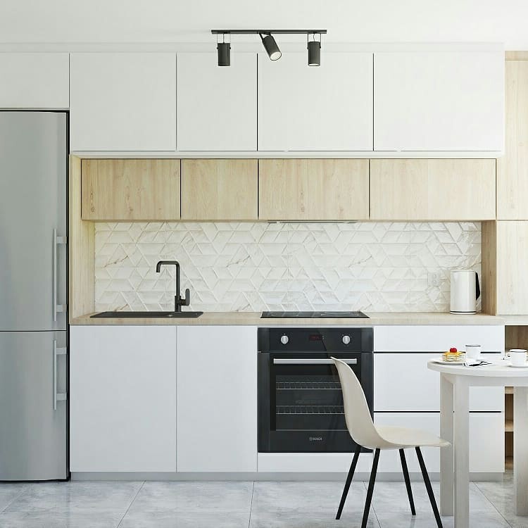 Cocinas pequeñas y en línea; las mejores ideas para su diseño