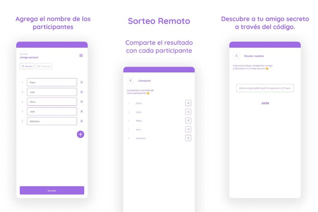 Cuatro apps para organizar el sorteo del "amigo invisible" desde el móvil