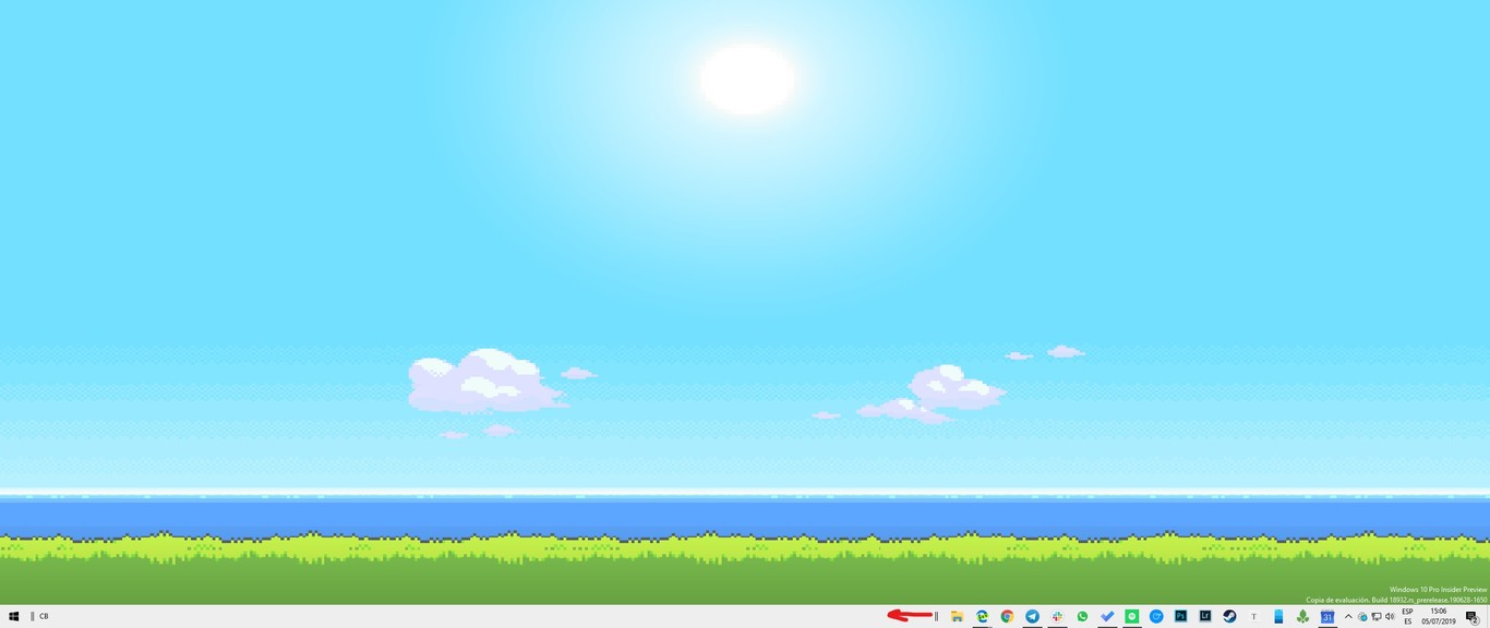 Windows 10: cómo centrar los iconos de la barra de tareas